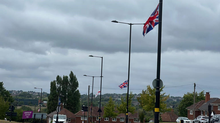 Roundabouts vandalised to look like England flags