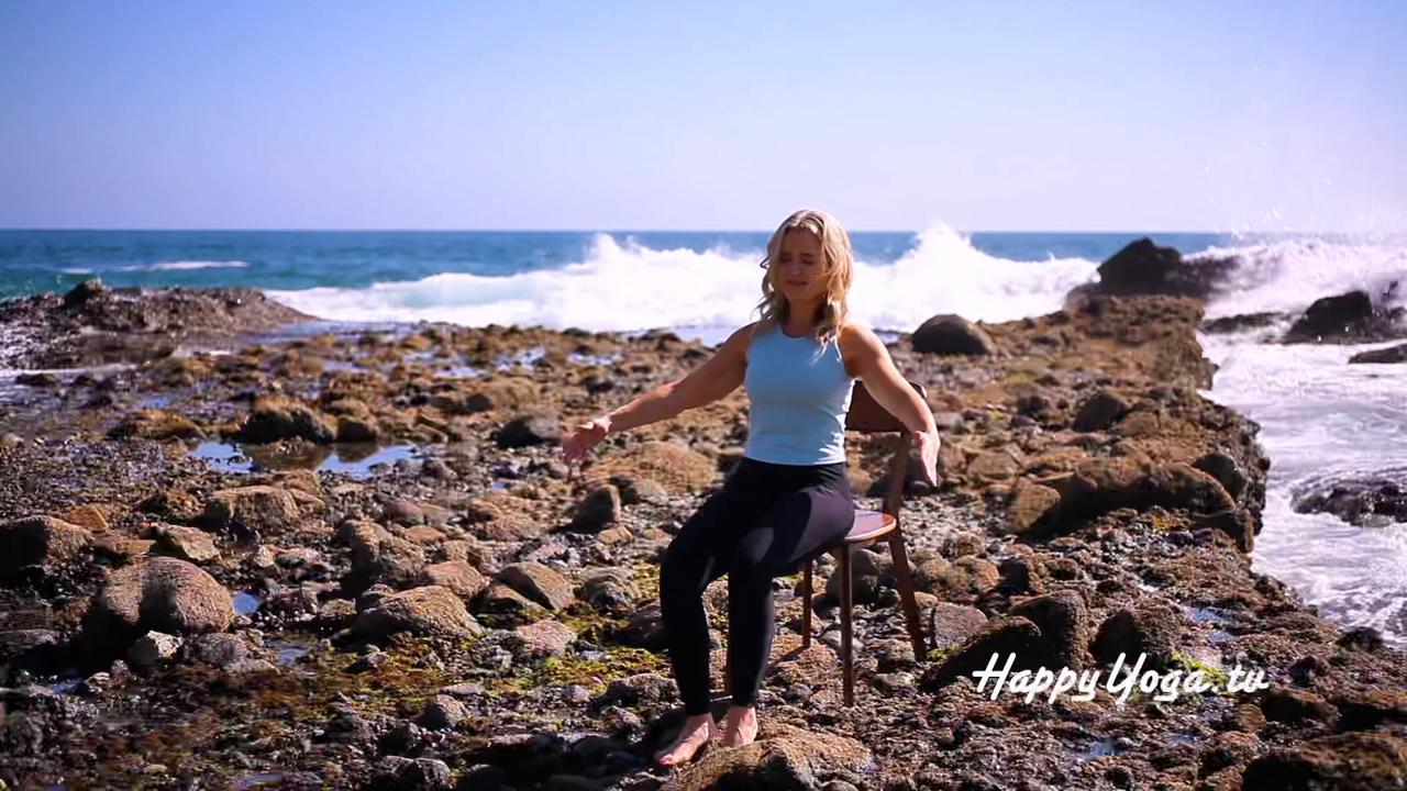 Chair Yoga to Strengthen Abs, Back & Legs