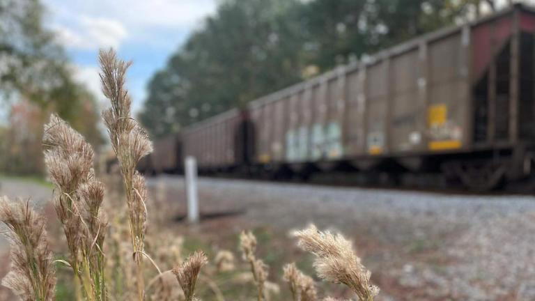 Train pulling 28 cars derails in North Carolina, officials say
