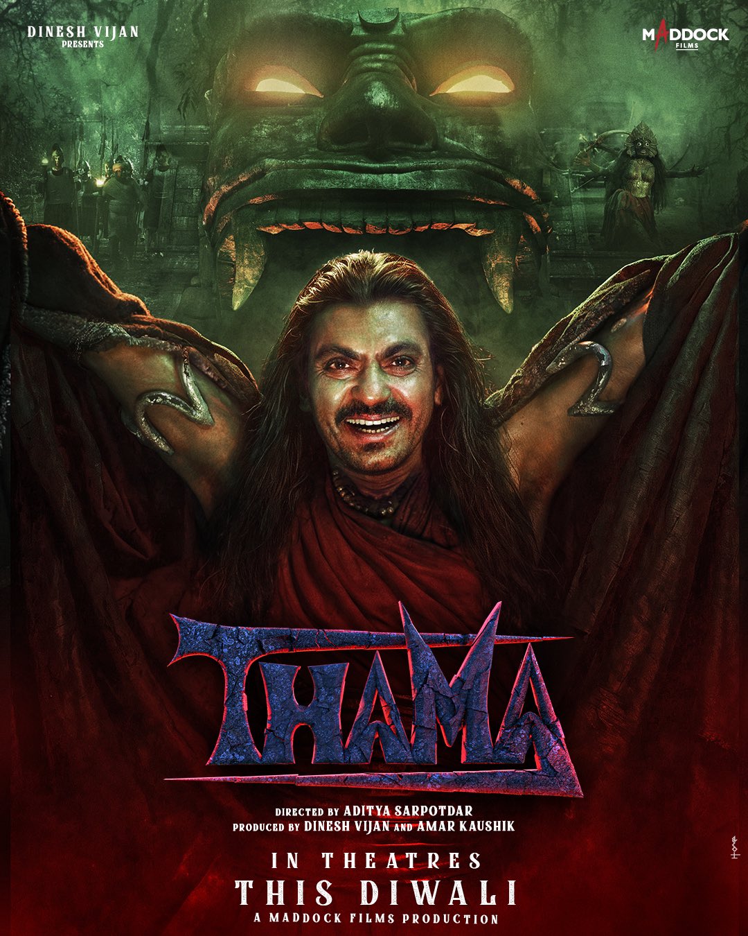 Thama 1st Look Posters: Ayushmann As A Vampire Alongside Rashmika ...