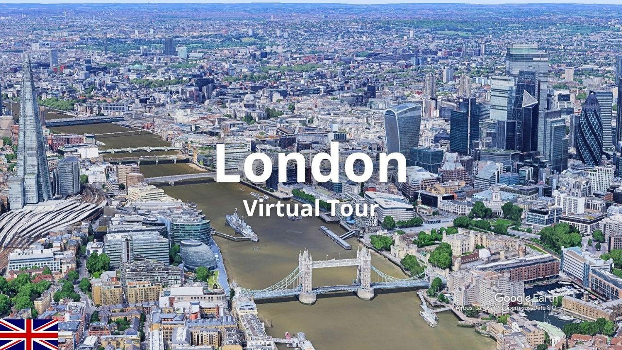 London – Aerial View of Its Main Tourist Attractions
