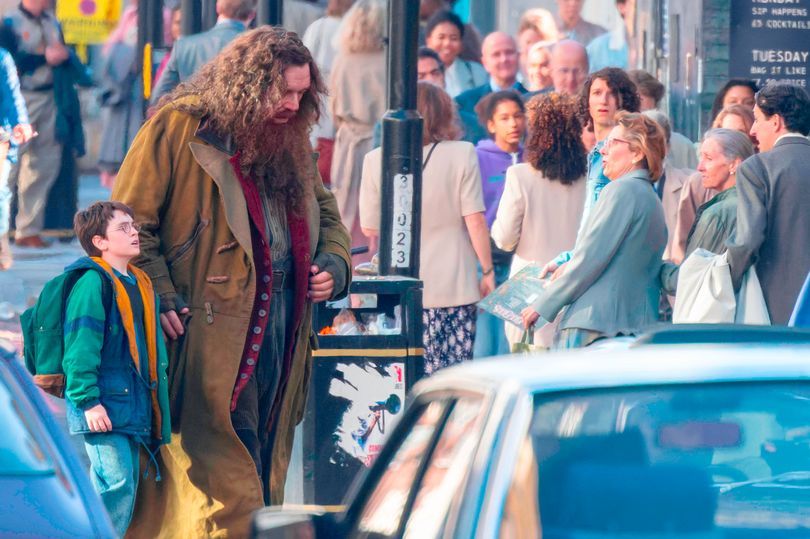 New Harry Potter star seen with Nick Frost's Hagrid in first look at reboot