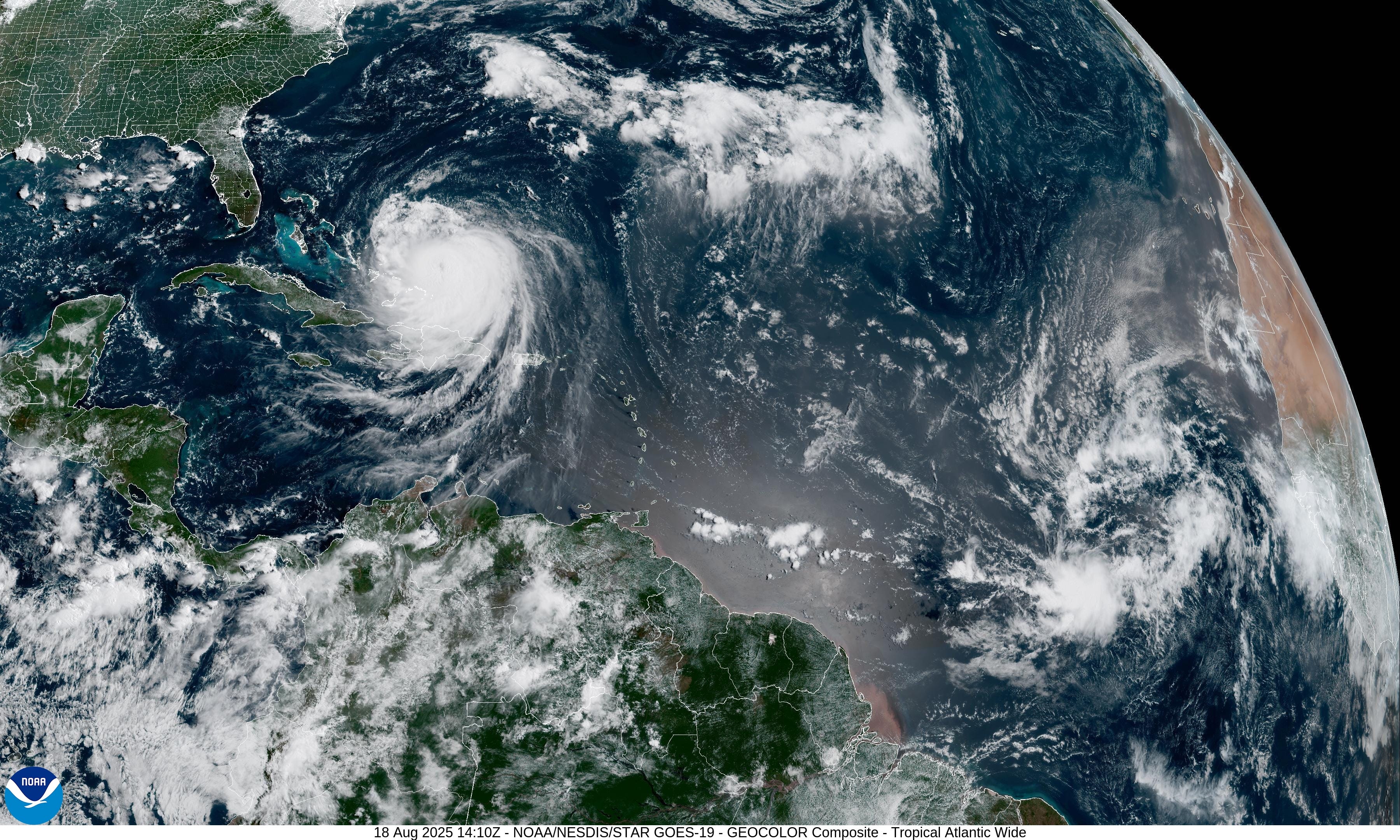 Hurricane Erin is replacing its eyewall again, growing bigger. What it ...