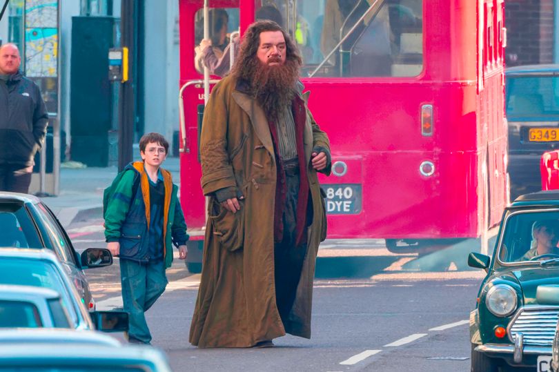 New Harry Potter star seen with Nick Frost's Hagrid in first look at reboot
