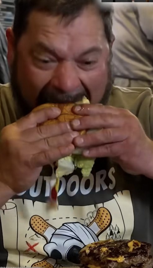 I Ate This MASSIVE BBQ Burger In Less Than 5 Minutes!