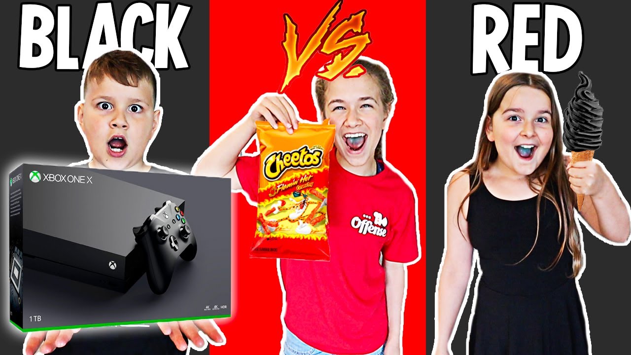 BLACK vs RED 🔥 The Ultimate Color Challenge!