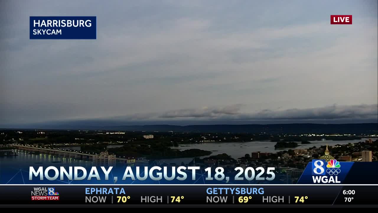 Headlines, weather forecast from WGAL News 8: Monday, Aug. 18
