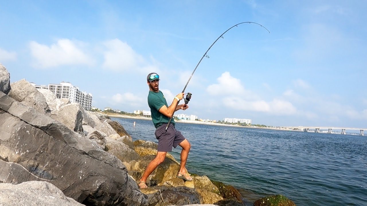 Locals shocked by rare catch at extreme fishing spot