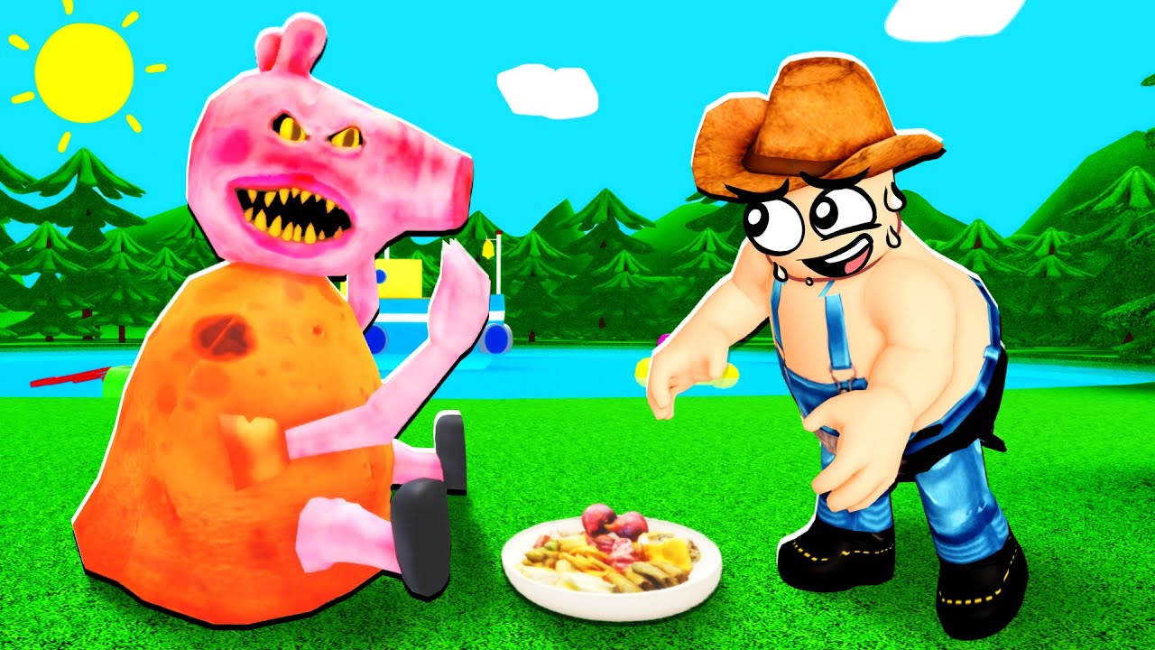 Surviving Roblox Hungry Piggy