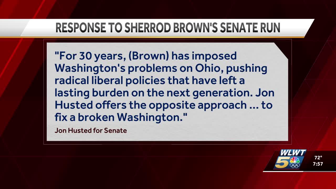 Sen. Husted responds to Sherrod Brown's campaign launch: 'Ohioans will ...