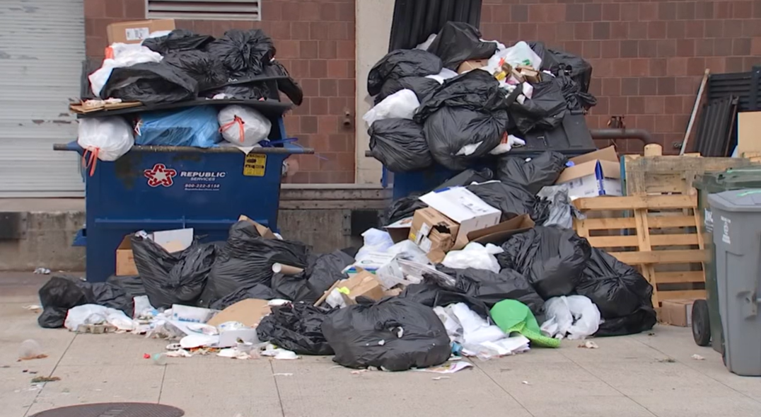Neighbors leaving their garbage at Malden High School amid ongoing ...