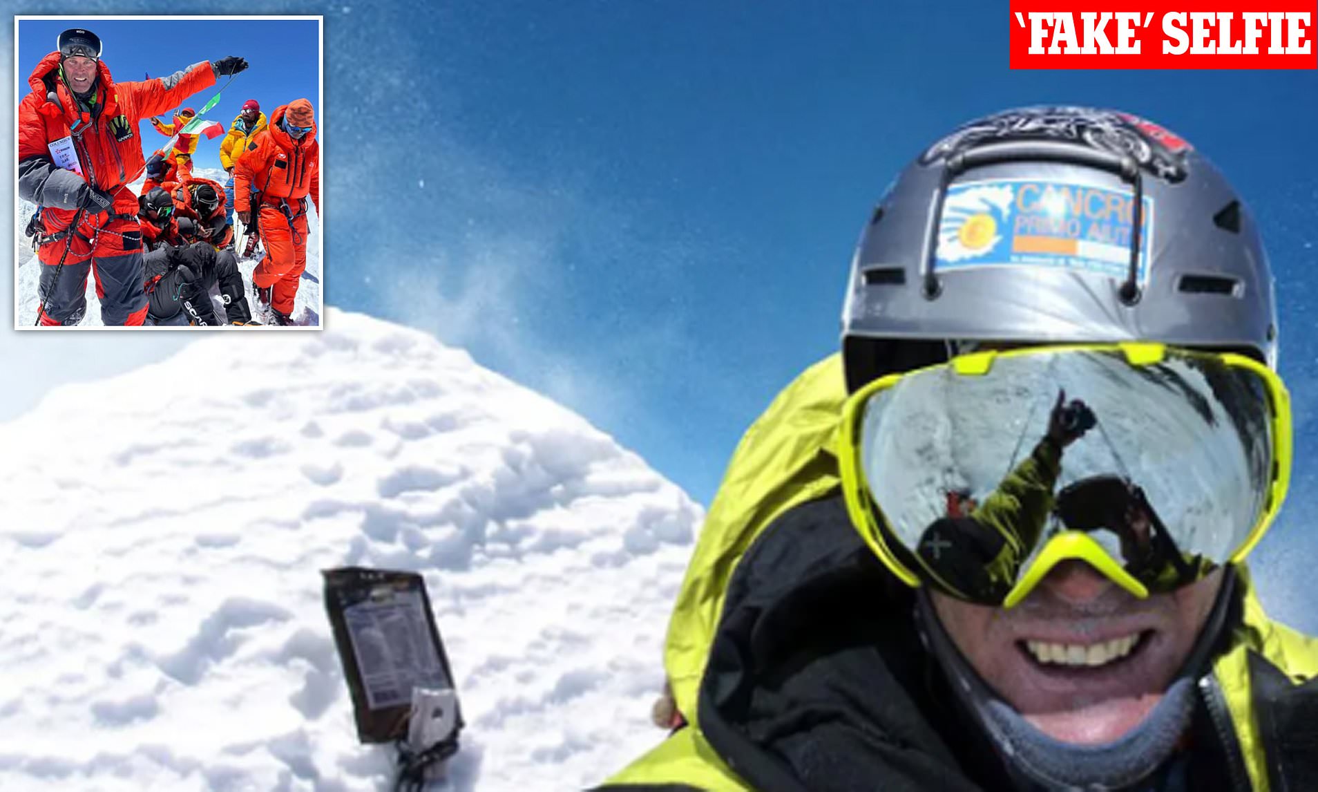 Top Italian mountaineer accused of faking selfies from summits to inflate number of peaks scaled