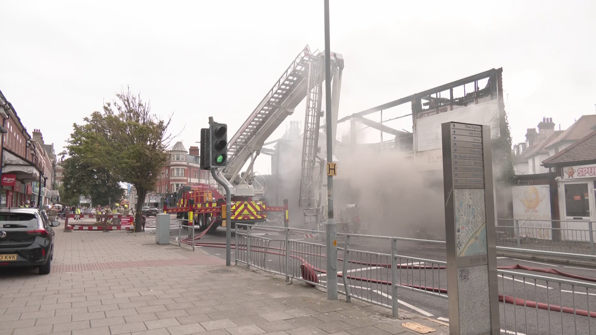 Fire destroys mobility store in Clacton