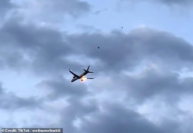 Boeing passenger jet's engine catches fire prompting emergency landing ...