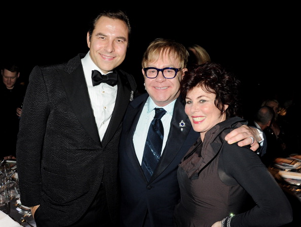 Sir Elton John parties with David Walliams in France