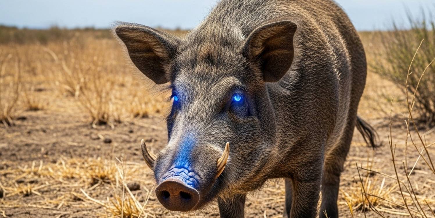 Des cochons sauvages ‘bleu fluo’ sèment la panique en Californie