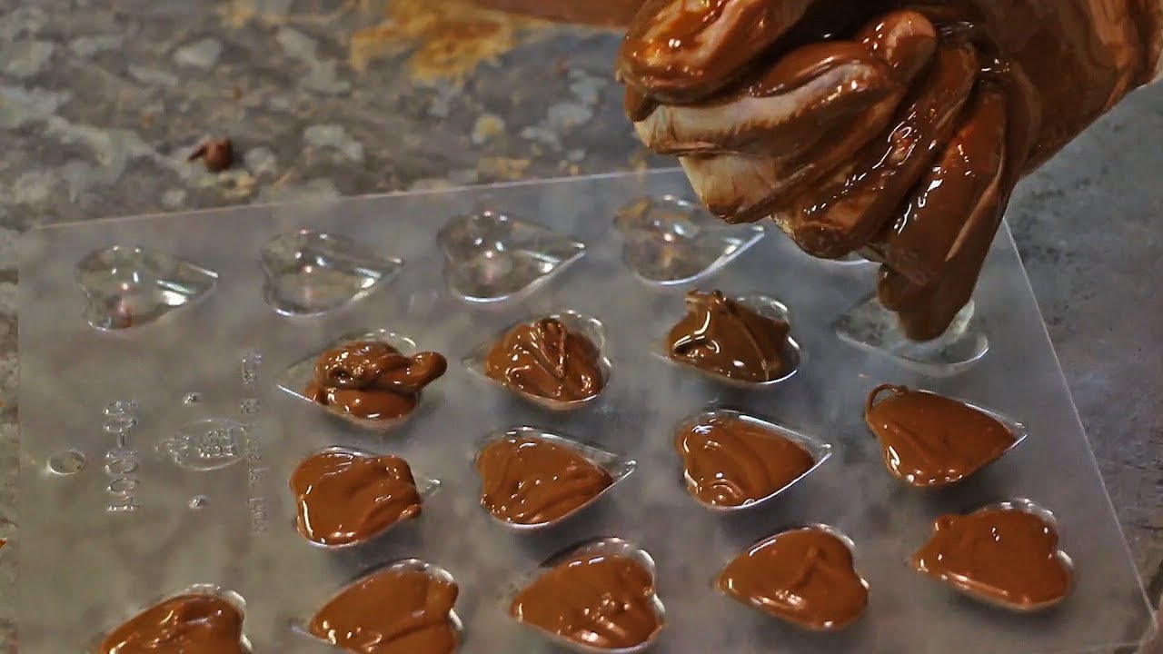 Crafting Mini Chocolate Hearts