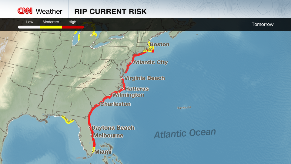 Tropical storm watch issued for North Carolina coast, as Hurricane Erin ...