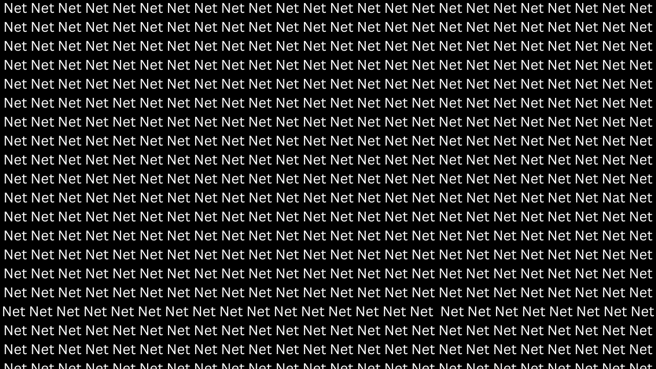 Optical Illusion: Spot The Odd Word In Under 10 Seconds!