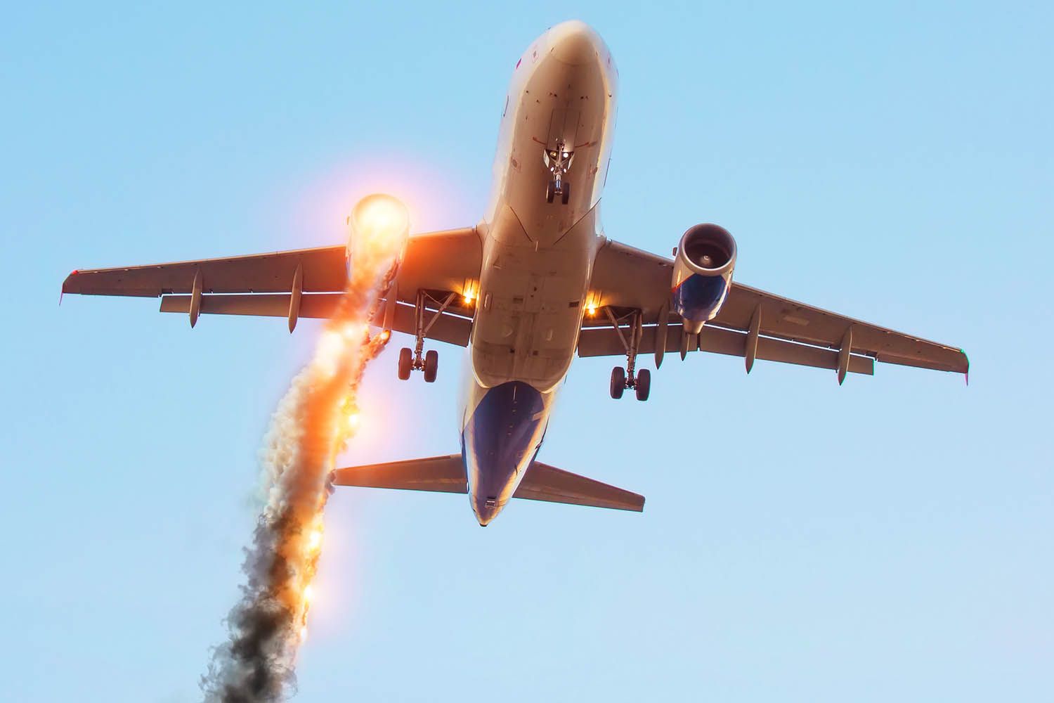 Plane Makes Emergency Landing After Engine Appears to Burst into Flames ...