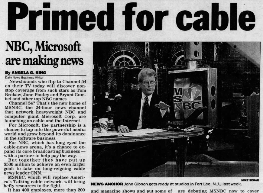 From MSNBC to ‘MS NOW’: Legacy of Microsoft’s news experiment echoes in ...