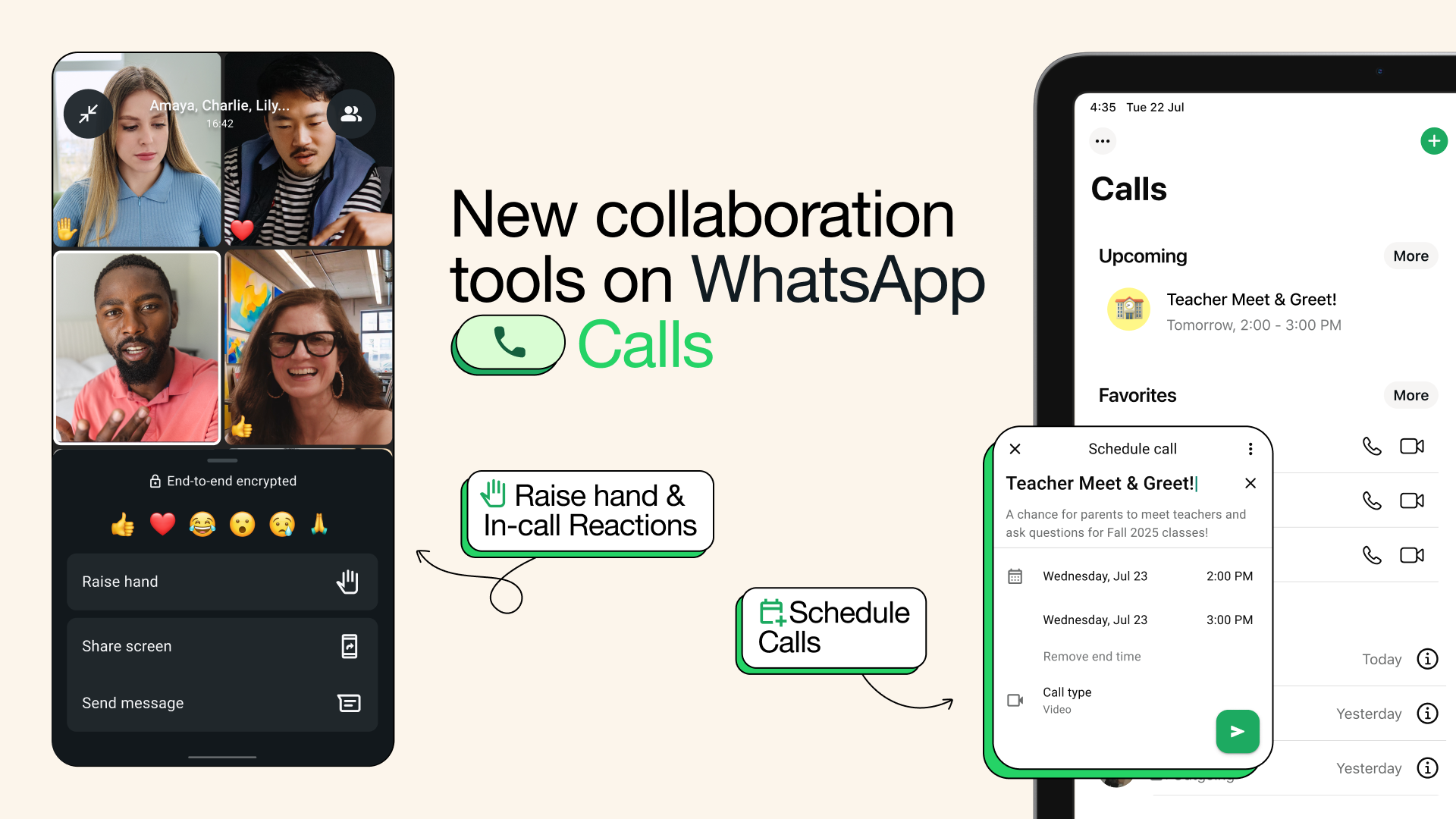 WhatsApp calling gets major update; call scheduling, reactions now ...