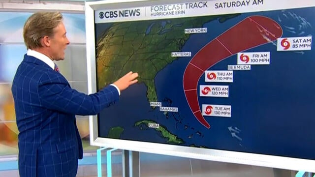 Tracking Hurricane Erin's impact as it churns in the Atlantic