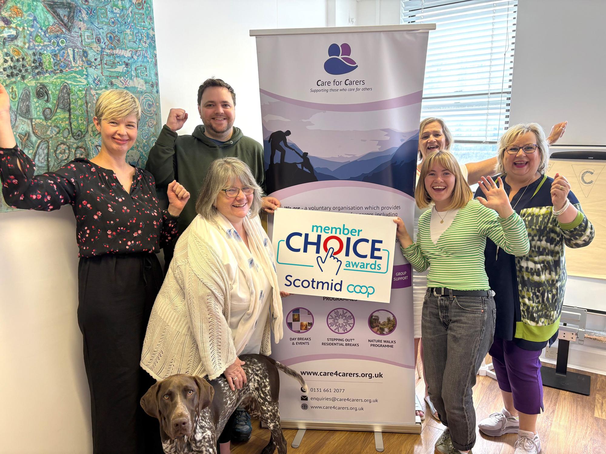 Edinburgh carers’ charity secures £5,000 thanks to Scotmid members