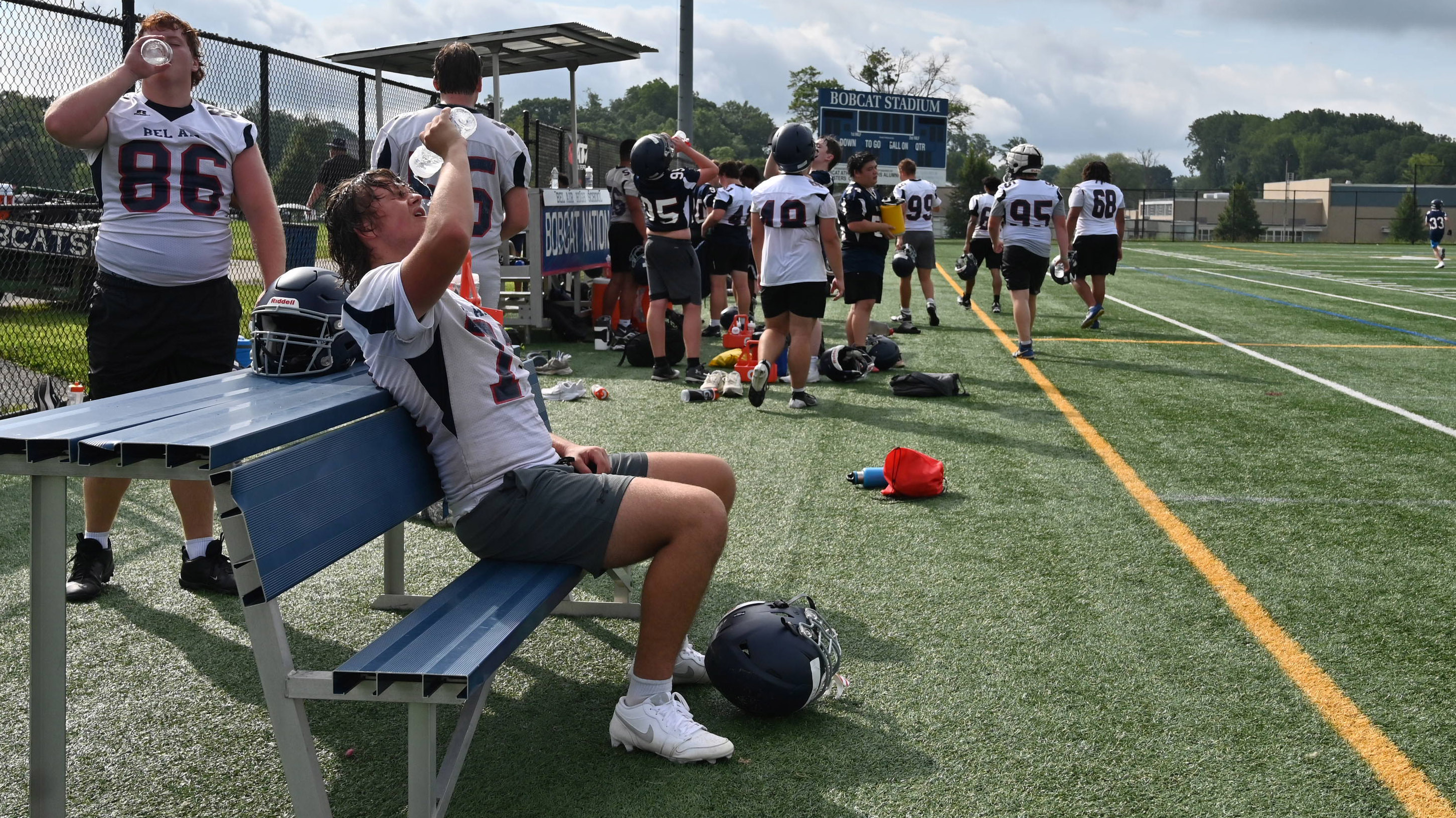 Start of high school football practice brings heat, provides hope
