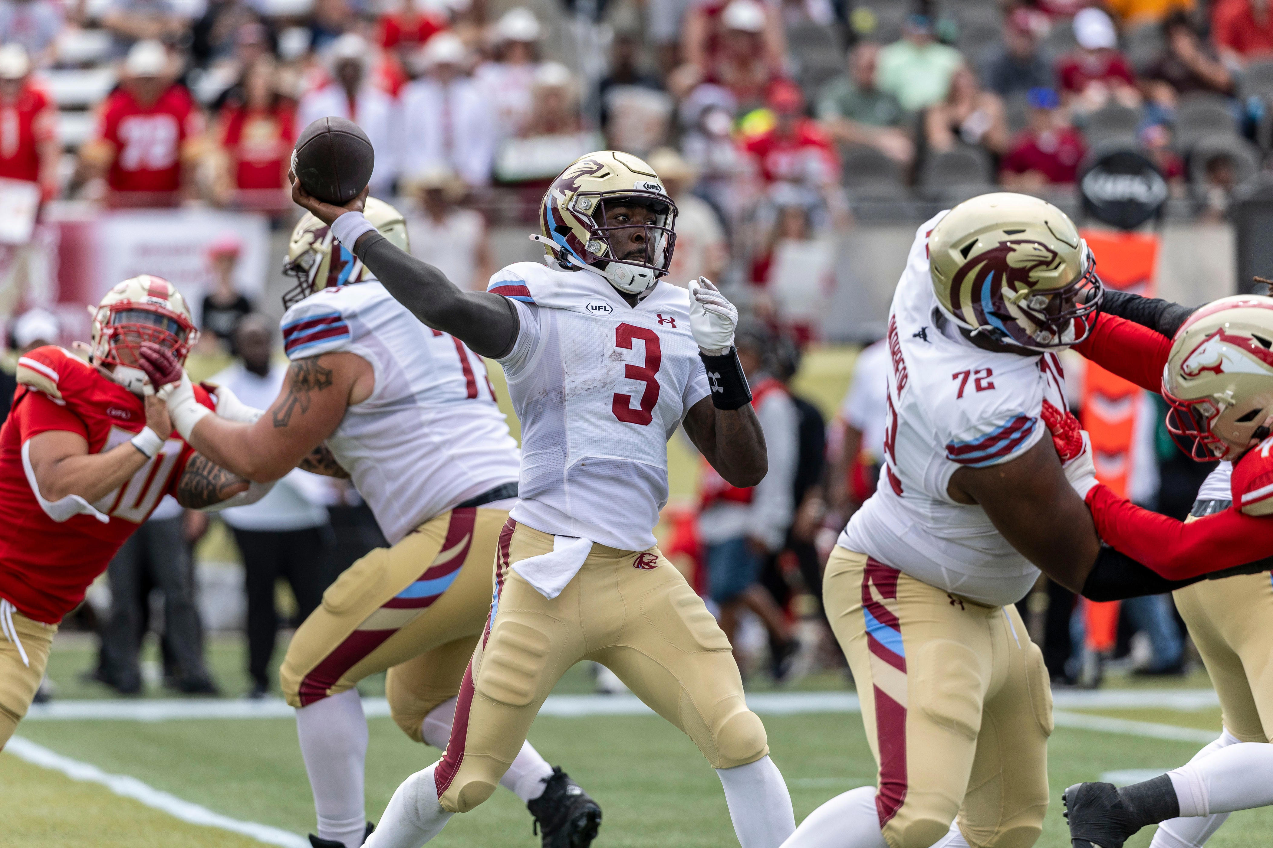 Panthers HC Dave Canales speaks on his team's new addition at QB