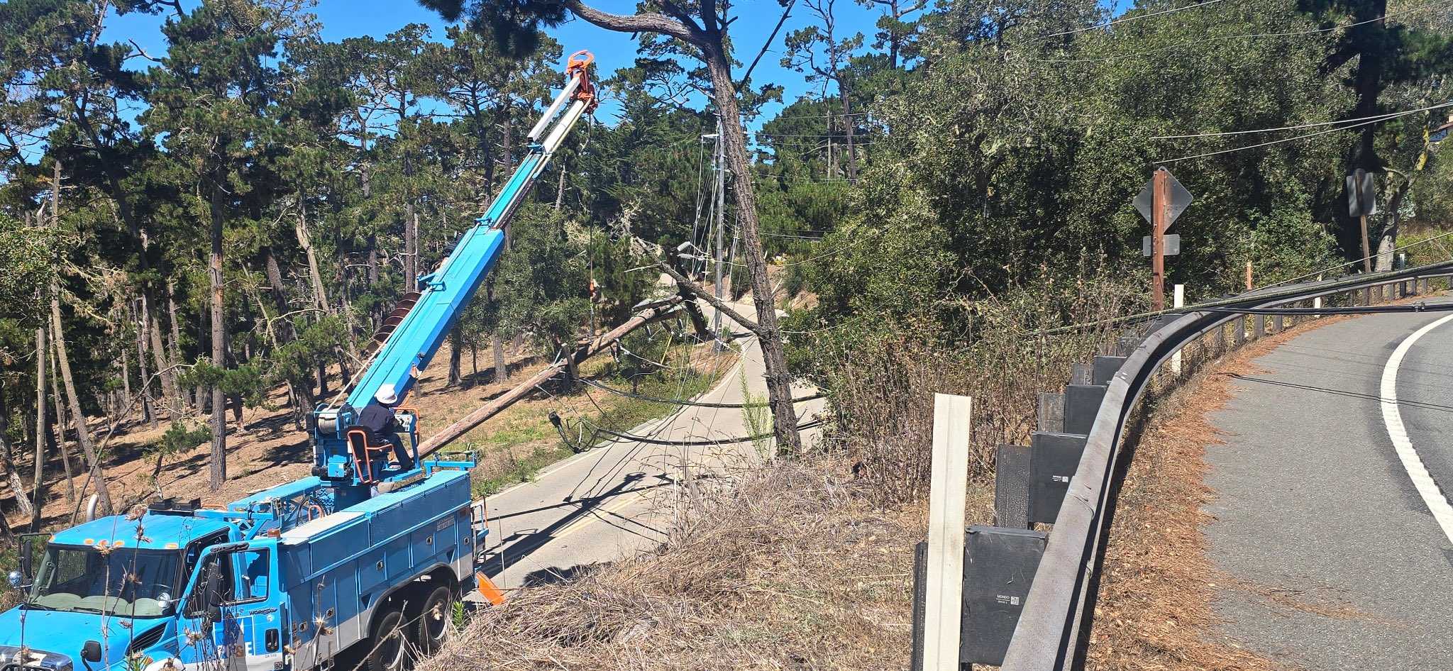 Car versus pole causes power outages and Highway 68 gridlock traffic