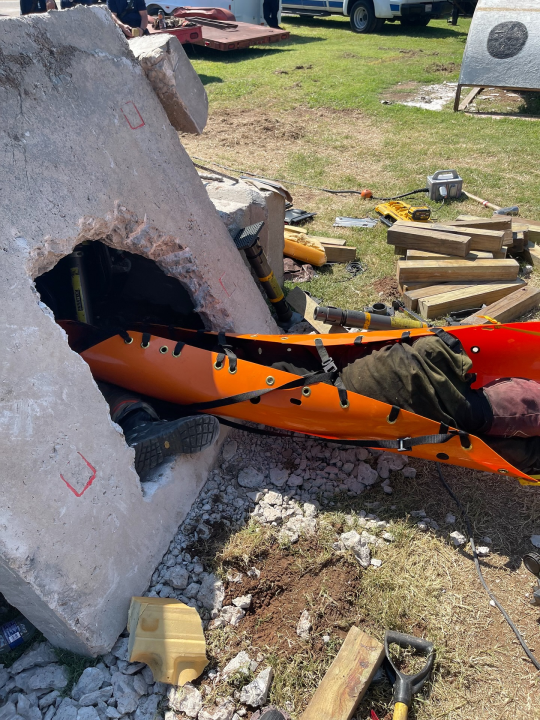 OKCFD performs structural collapse scenario training