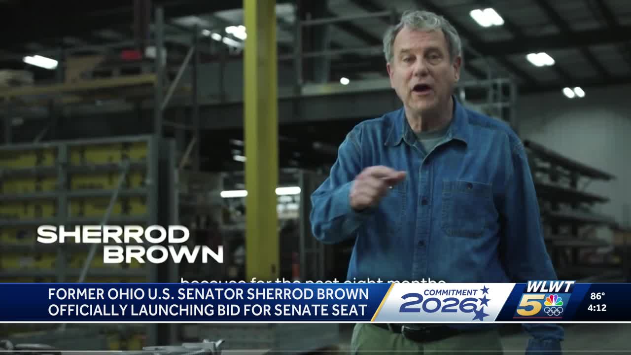 Former Ohio Senator Sherrod Brown officially launches comeback bid for ...