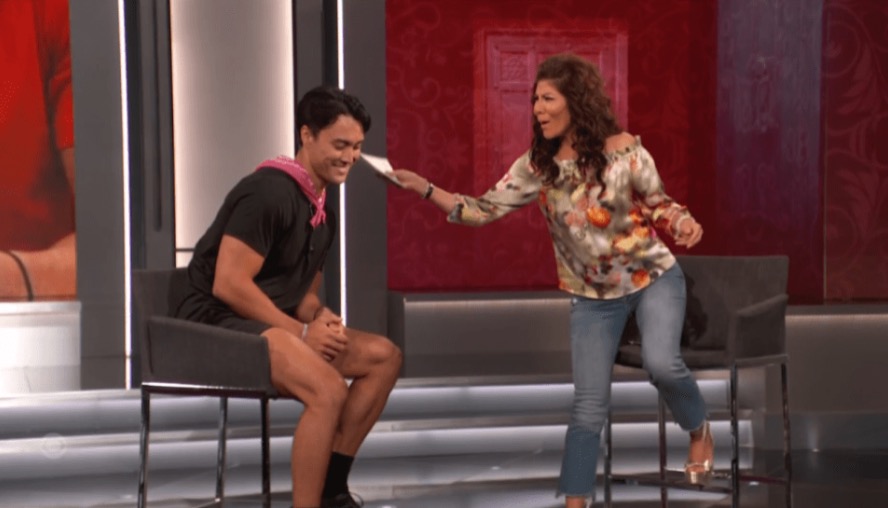 ‘Big Brother 27’ star Zach Cornell reacts to being smacked in the head by Julie Chen Moonves