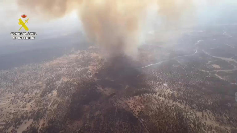 Deadly wildfires rage across Spain as record area of land burnt