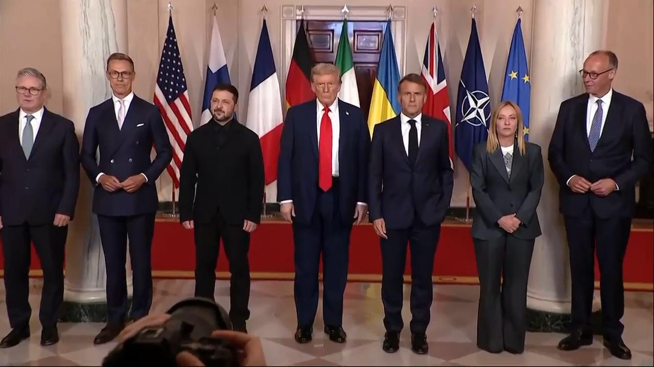 European leaders join Trump and Zelensky for critical talks on ending ...