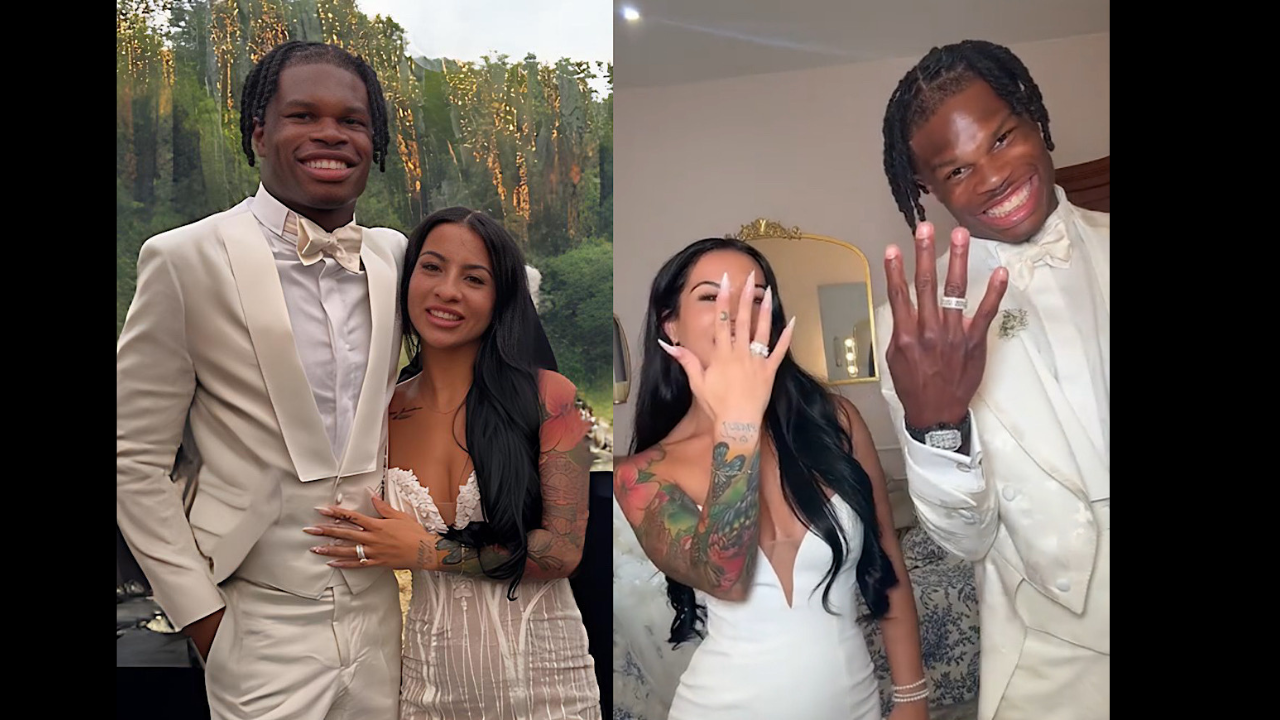 Travis Hunter’s wife Leanna Lenee’s shocking moment during his Heisman Trophy win first sparked ...