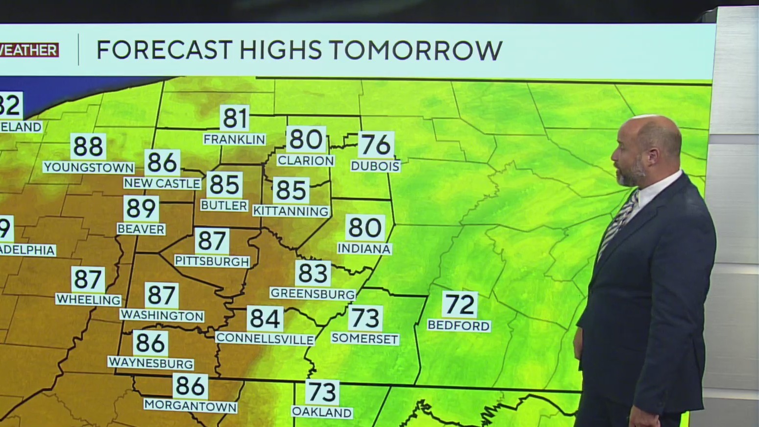 KDKA-TV Evening Forecast (8/18)
