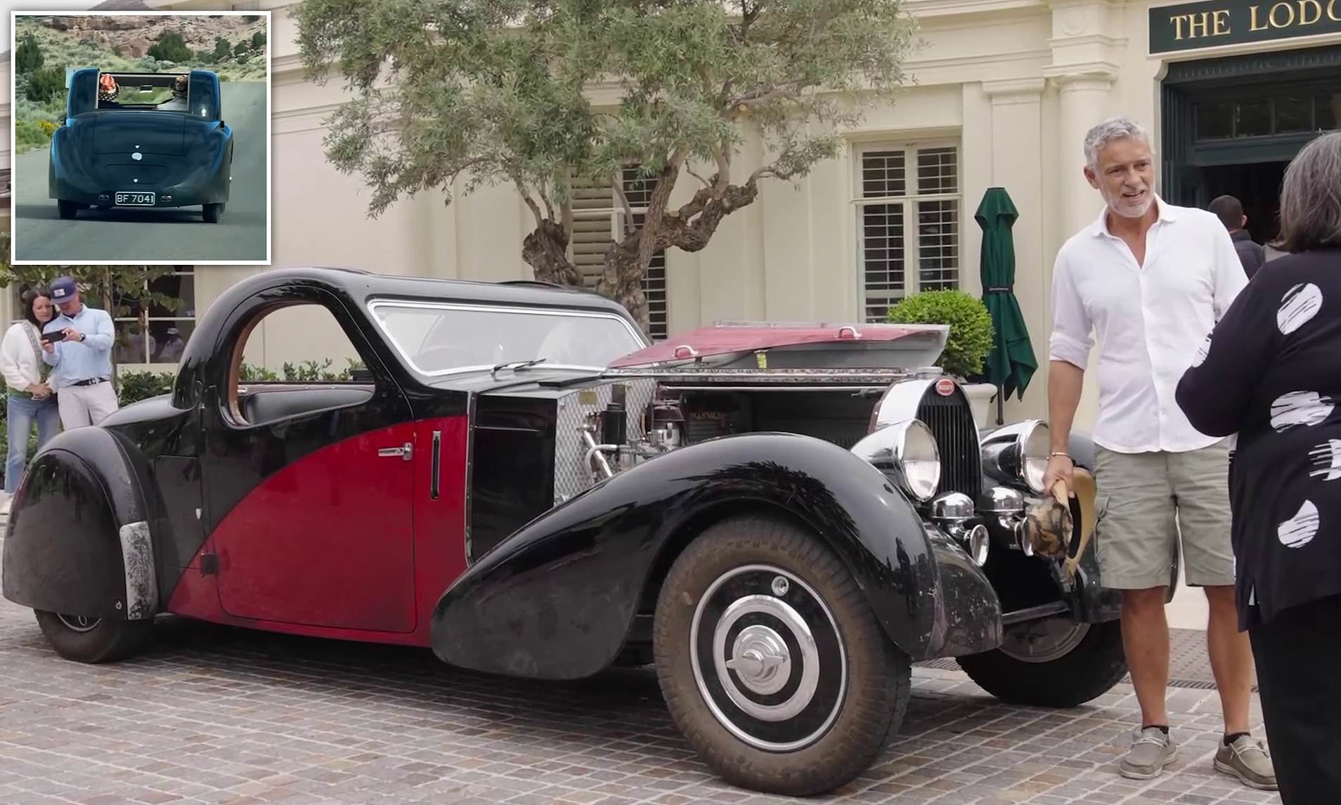 Very brave driver takes his 1937 Bugatti worth $30 MILLION on road trip ...