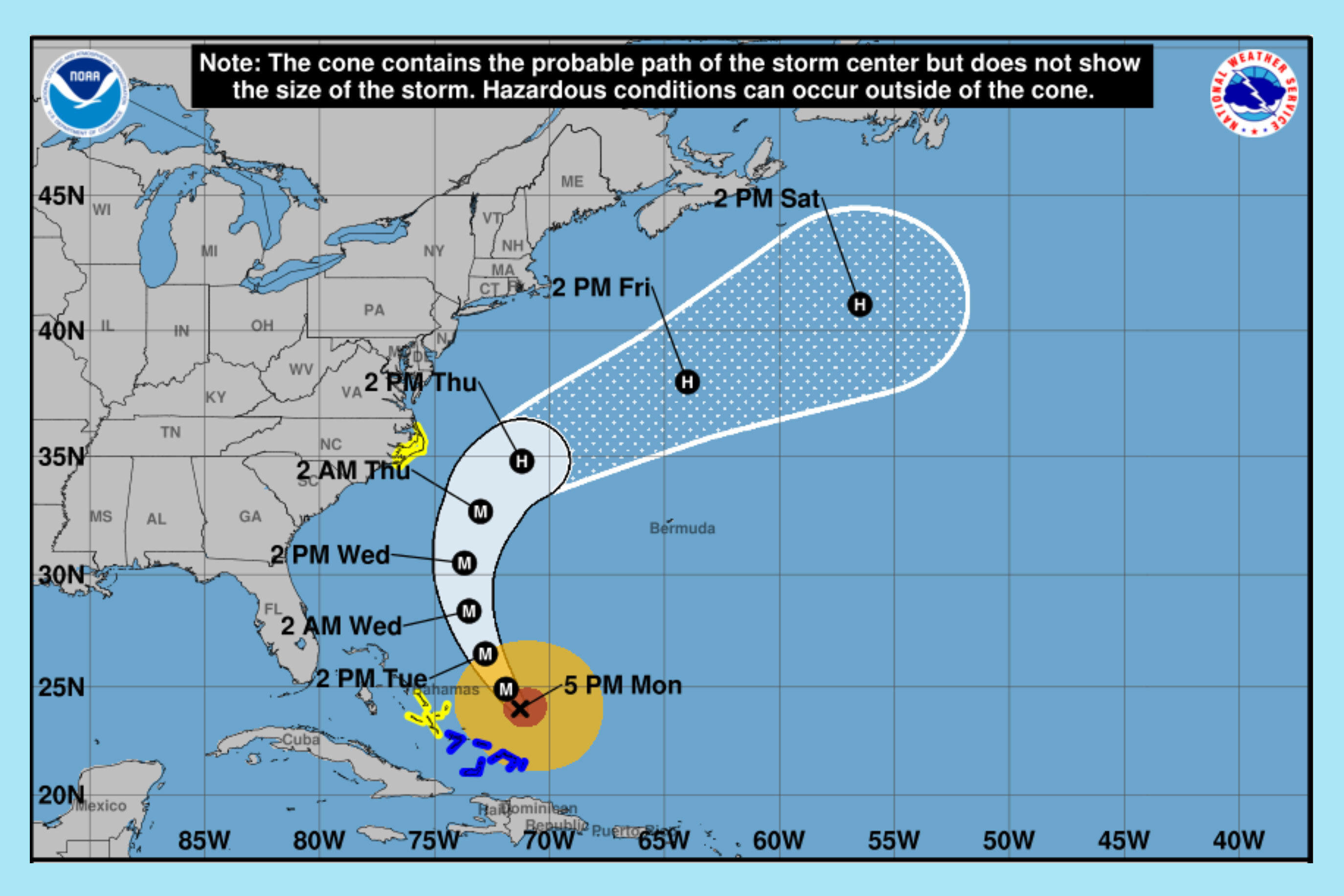 Hurricane Erin tracker: Tropical Storm watch issued for N.C. as ...