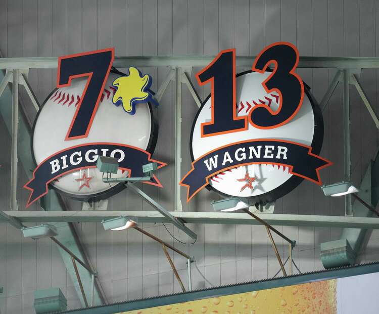 Billy Wagner's retired No. 13 next to Craig Biggio's No. 7 to form 713 ...
