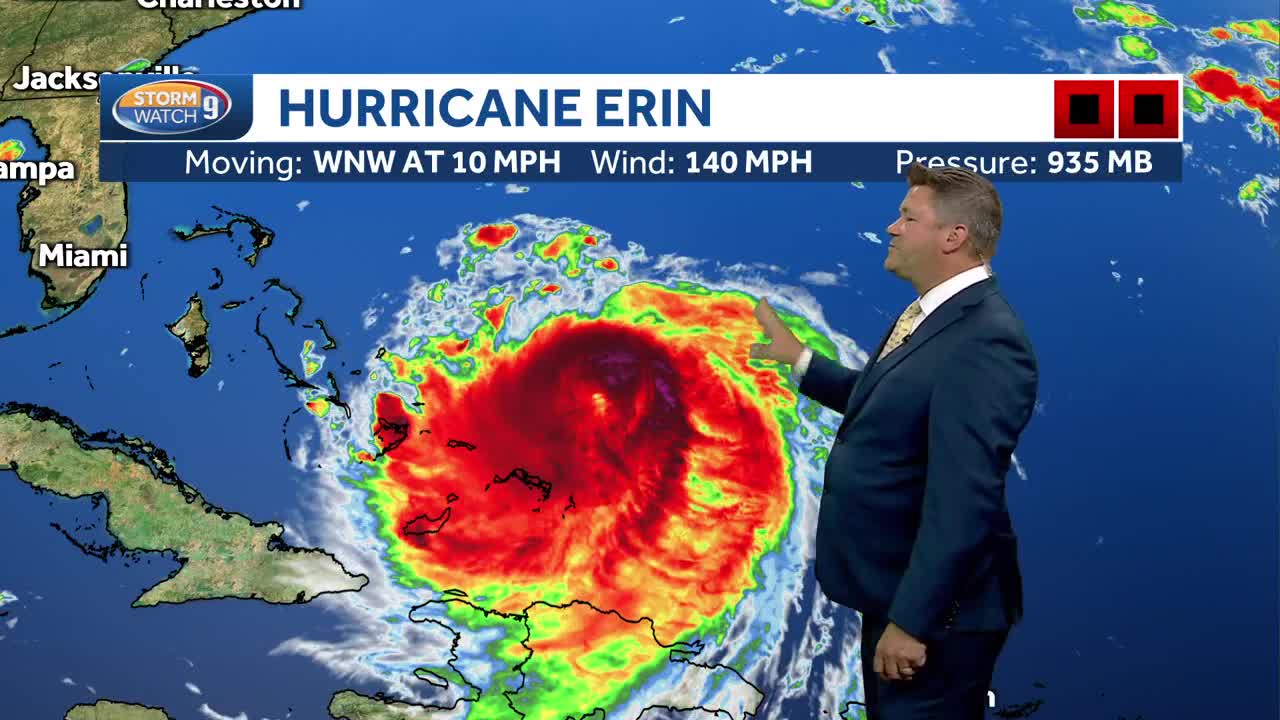 Tracking Hurricane Erin: Latest path keeps it between US, Bermuda