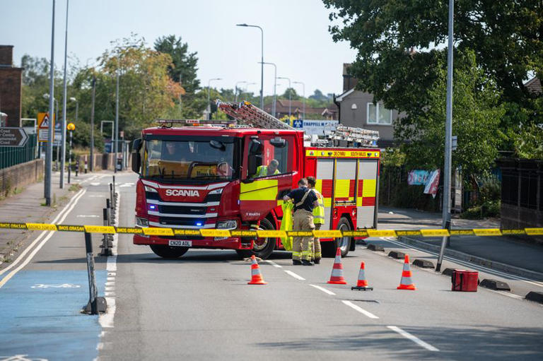 Busy Cardiff road remains closed after collapsed sewer causes large ...