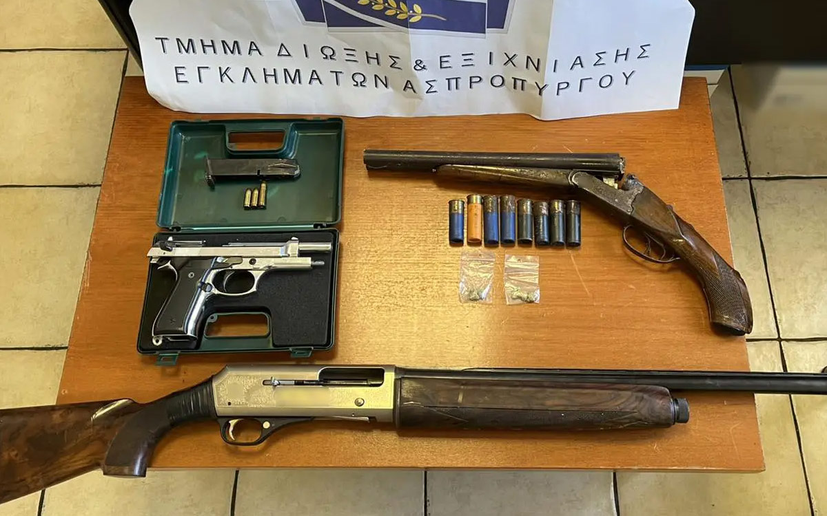 «Σαφάρι» της ΕΛ.ΑΣ. στον Ασπρόπυργο: Βρήκαν όπλα και ναρκωτικά - Τρεις ...