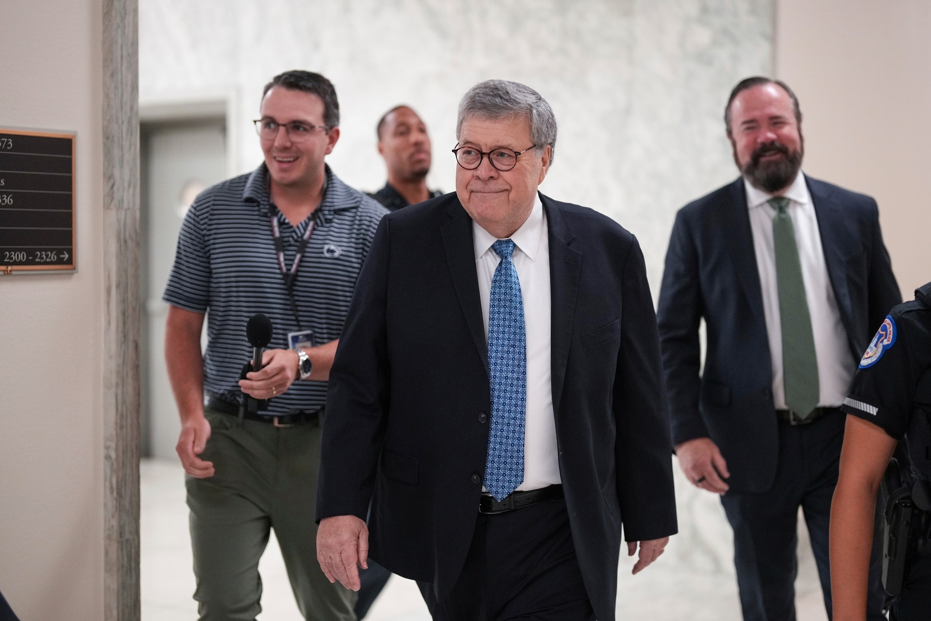 Former AG William Barr sits for deposition in House Oversight's Epstein ...