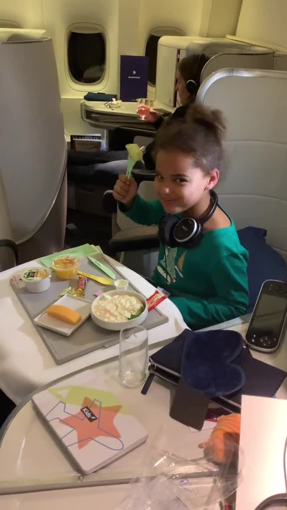 How We Fly Business Class Internationally With Kids—For Less!