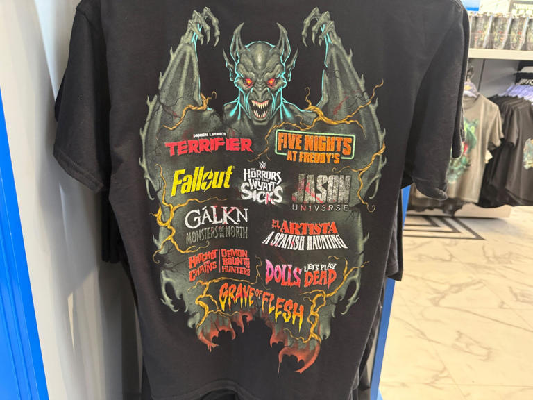 New Halloween Horror Nights 2025 Houses T-Shirt, Five Nights at Freddy ...