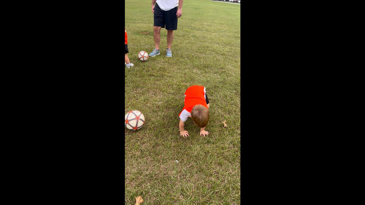 First Day of Soccer Practice