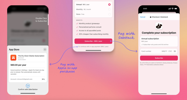 Substack turns on iOS in-app payment option for all paid newsletters