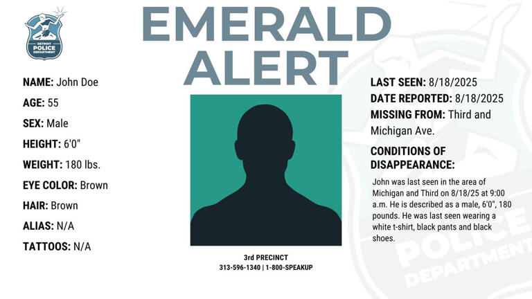 Detroit police unveil Emerald Alert for serious missing persons cases